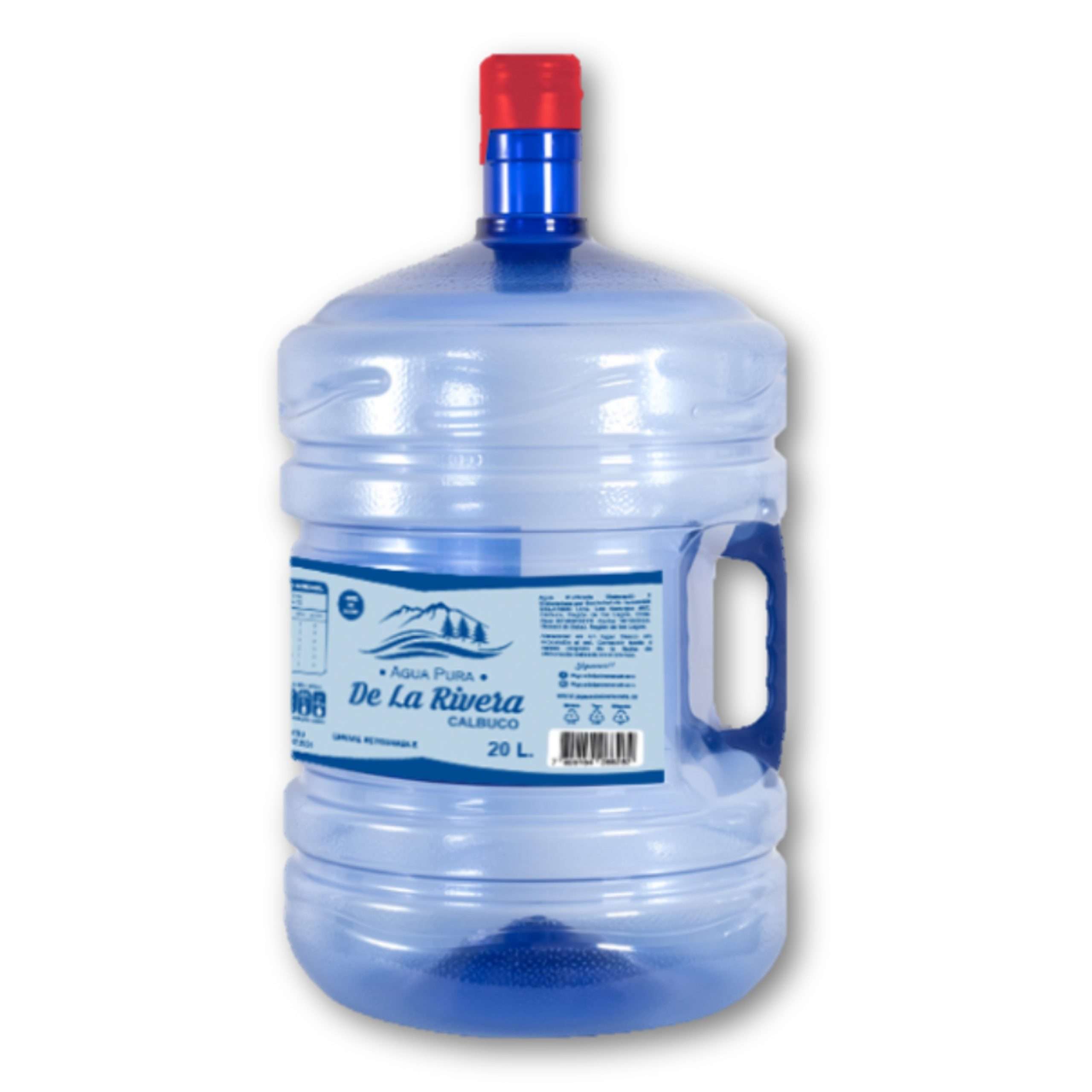 Bidón PET con recarga de agua pura De La Rivera 20L - Comercial De La ...